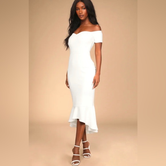 Dresses | Super Cute Off The Shoulder White Dress | Poshmark